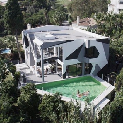 Pro Swedish skier unveils camouflage Marbella mansion home - Olive ...