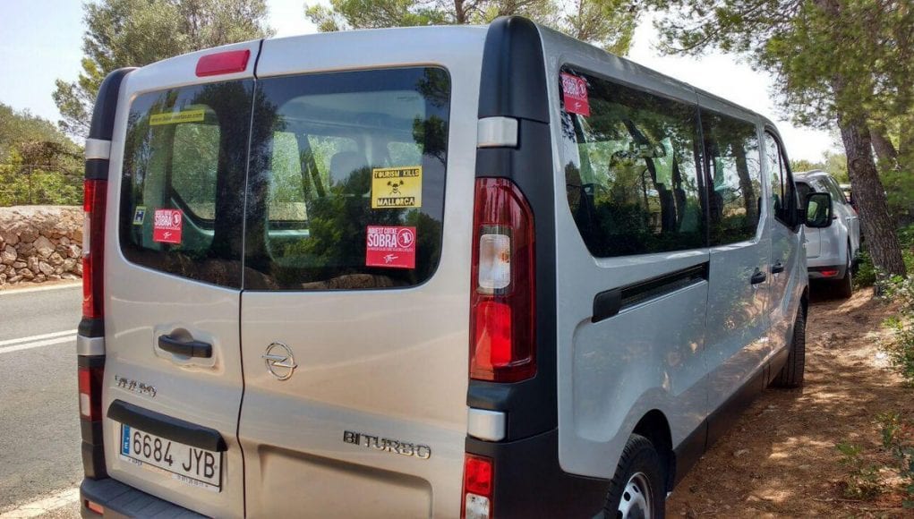 Mallorca anti-tourist protestors plaster 1,000 warning stickers on ...