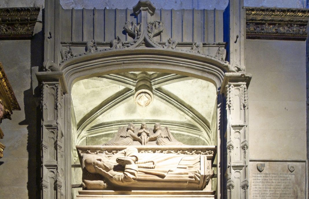 Palma de Mallorca tomb of 13th century Catalan philosopher Ramon Llull ...