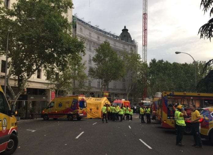 One dead and 11 injured after scaffolding collapses at Ritz Hotel in ...