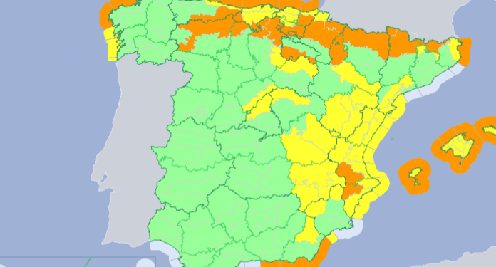 WARNING: Orange alerts for SNOW, wind and strong waves across Spain and ...