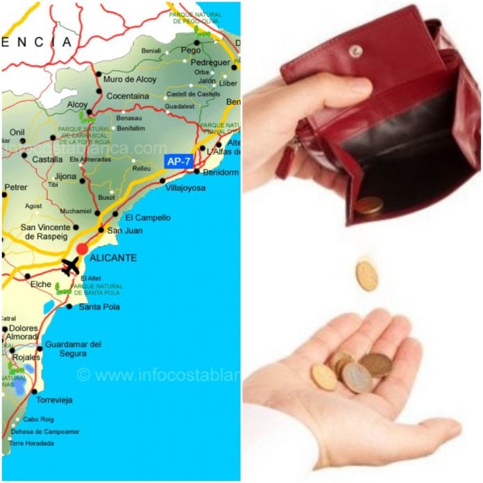 Three Costa Blanca towns named among Spain's 50 poorest municipalities ...