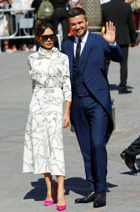 POSH: Brits Victoria and David Beckham jet into Spain's Andalucia for ...