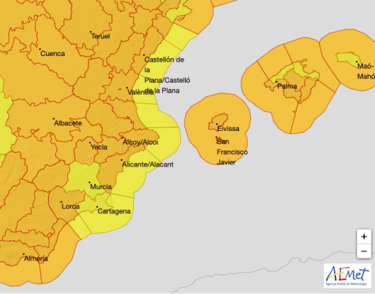 Orange weather alert for 100 km/h winds on Spain's Costa Blanca - Olive ...