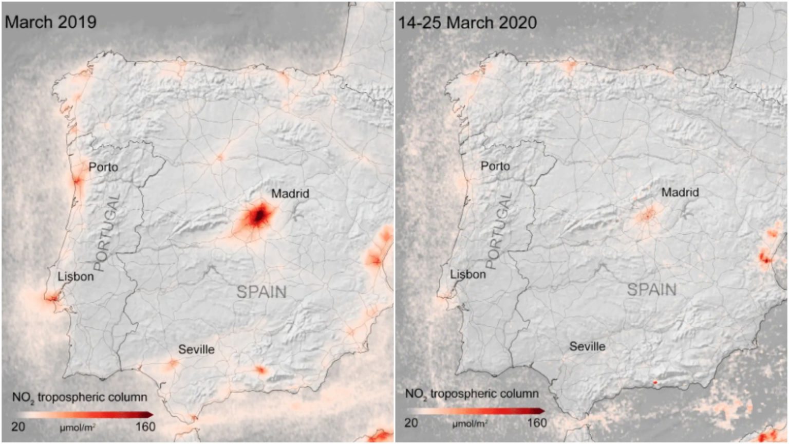 European Space Agency proves lock-down leads to significant drop in ...