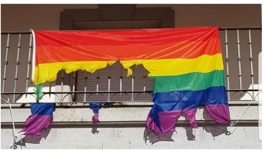 LGBTQ flag on Spanish town hall building set on fire by homophobes ...