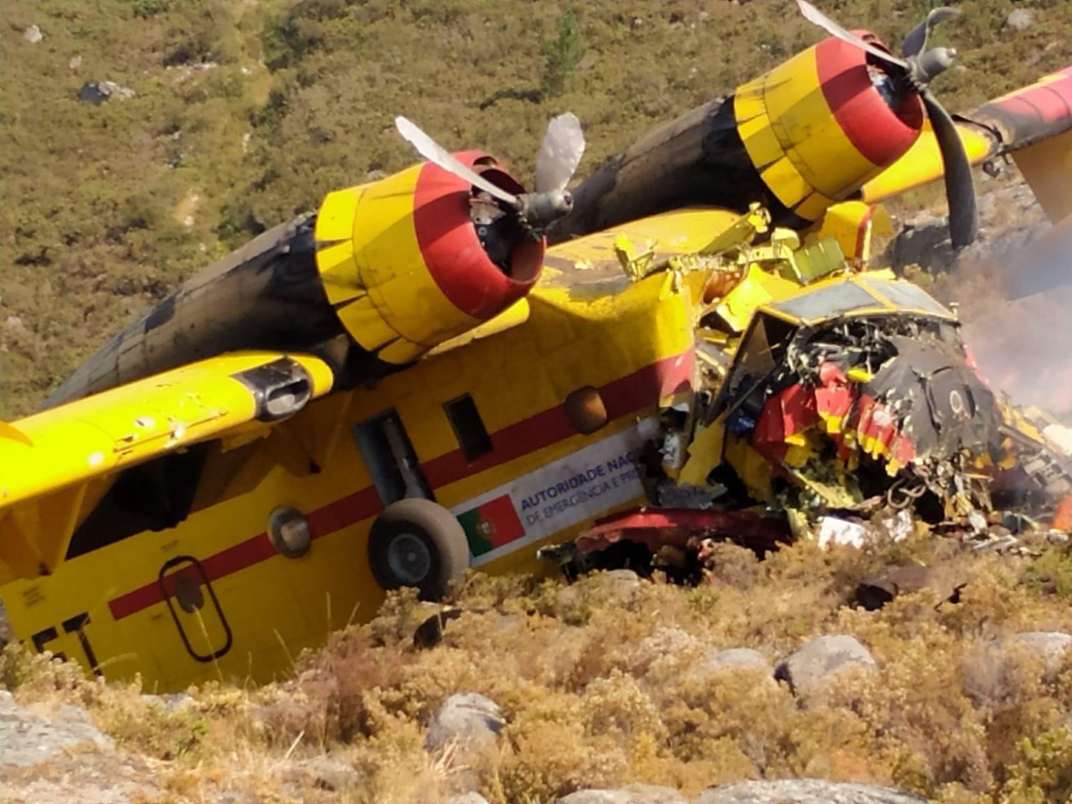 Firefighter critical after plane crash on Spain - Portugal border ...