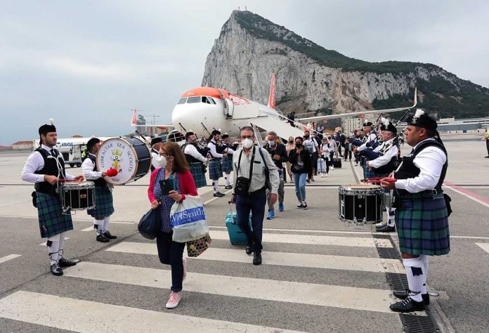 First EasyJet flight from Edinburgh touches down in Gibraltar to ...