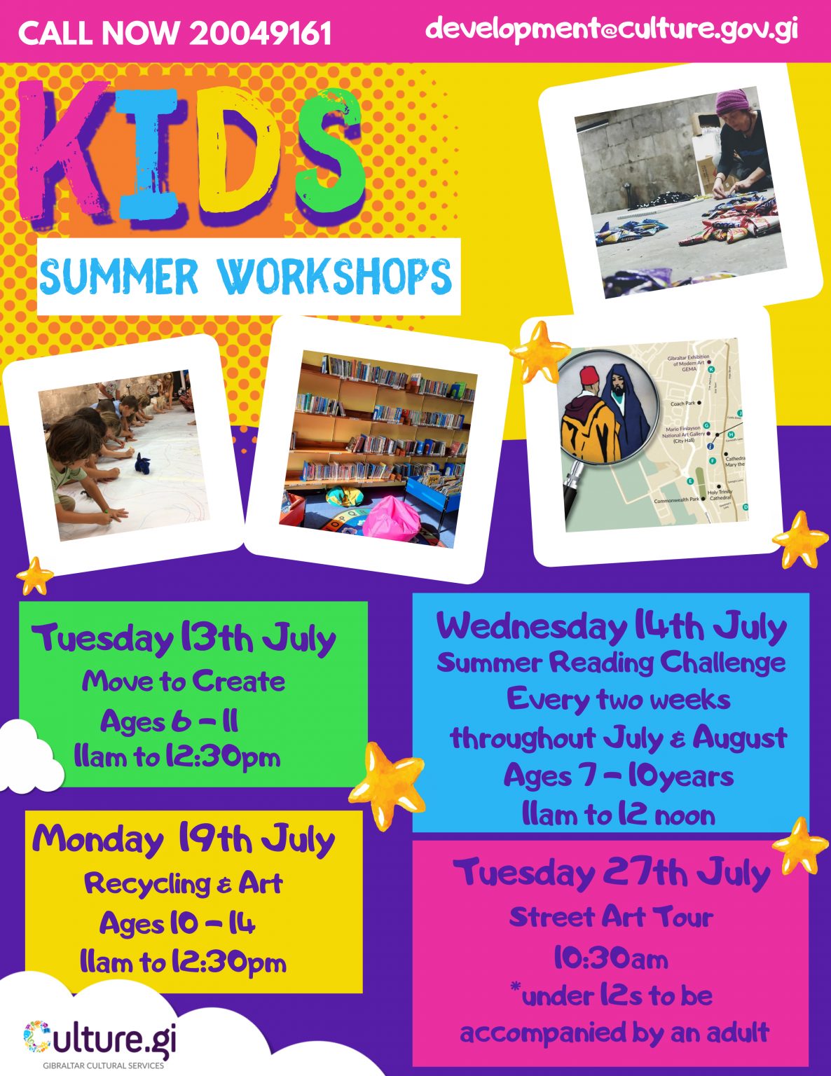 Gibraltar Cultural Services offers a programme of summer activities for ...