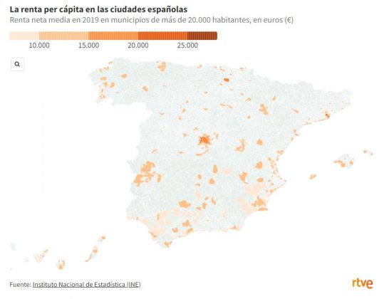MAPPED: Spain’s shocking north-south divide revealed in latest poverty ...