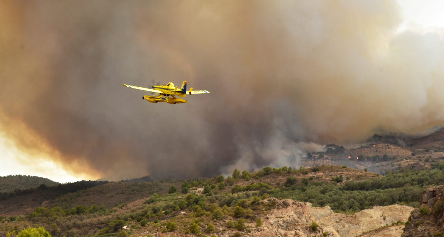 The hot topic of who started the recent forest fire in Spain's Granada ...