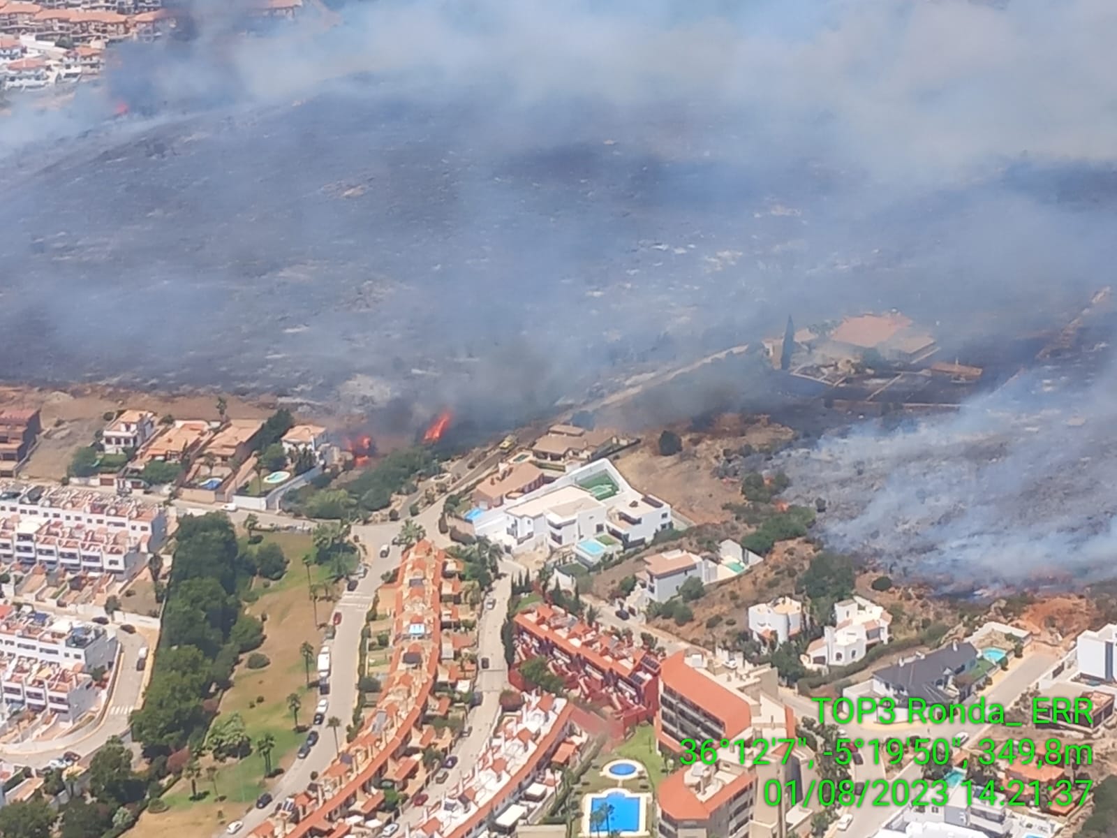 Firefighters bring blaze near Gibraltar in Spain's Andalucia under ...