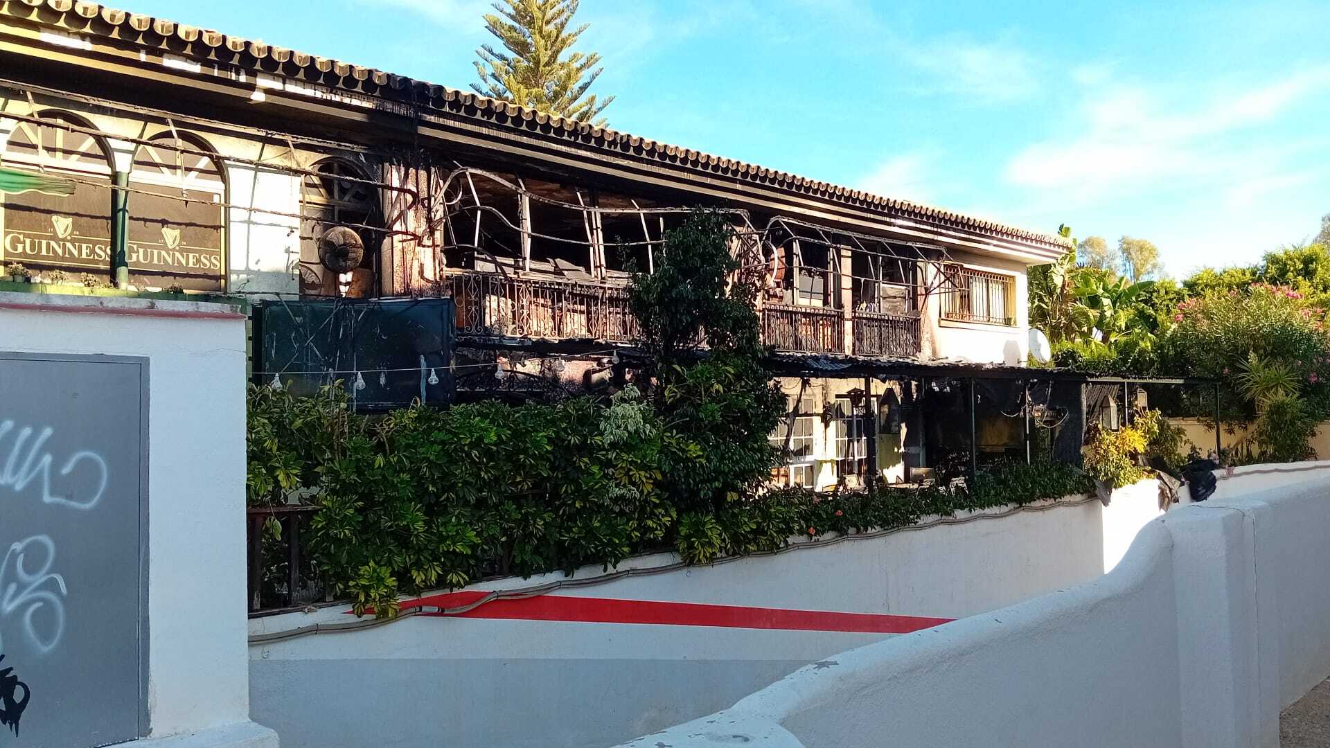 EXCLUSIVE: Popular expat bar 'is torched by an arsonist' in shocking ...