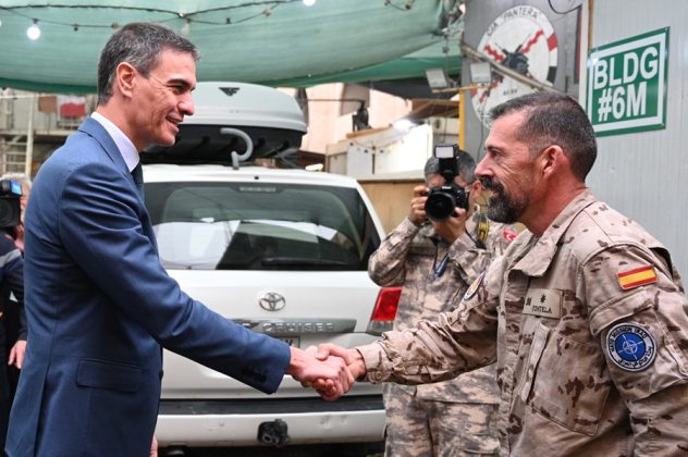 Pedro Sanchez visits Spanish troops who are part of NATO mission in ...