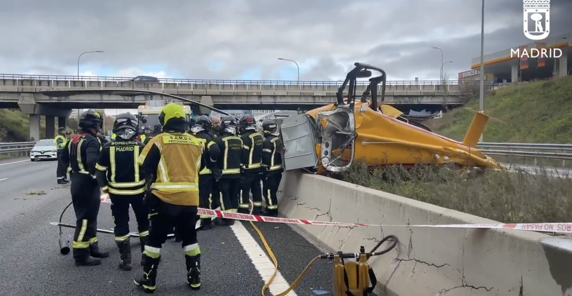 Helicopter crash in Spain: Multiple injuries after aircraft smashes ...