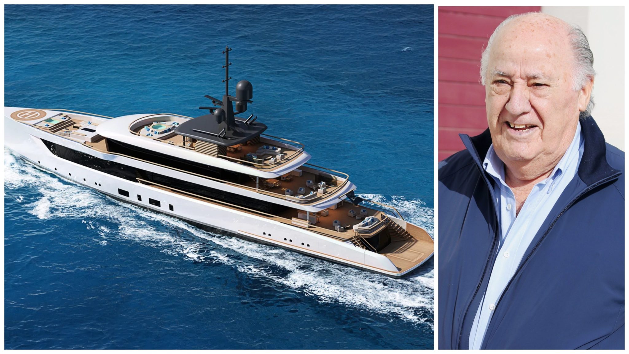 Amancio Ortega buys €182million yacht: Billionaire Zara founder’s new ...