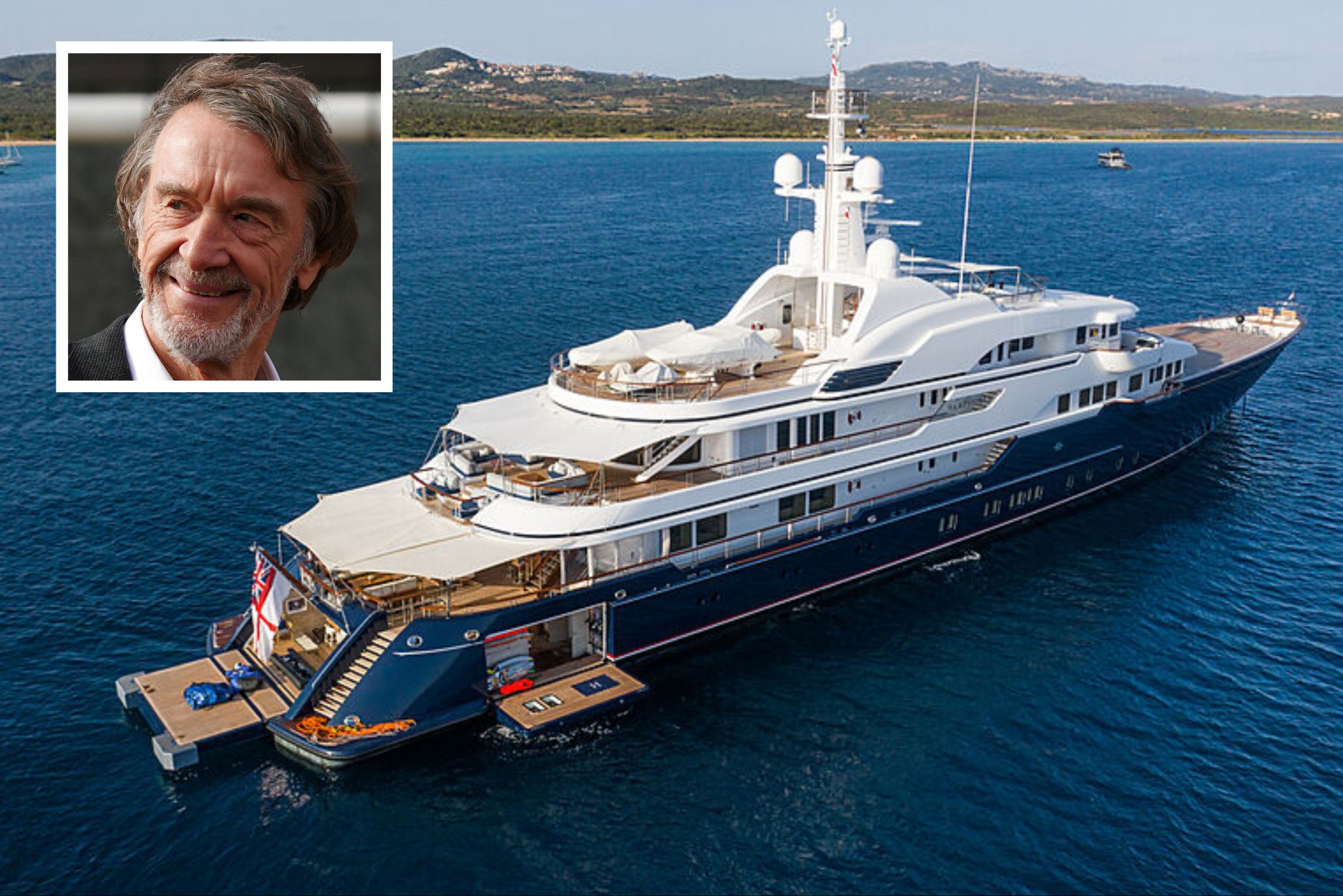 Superyacht belonging to British billionaire Manchester United owner ...
