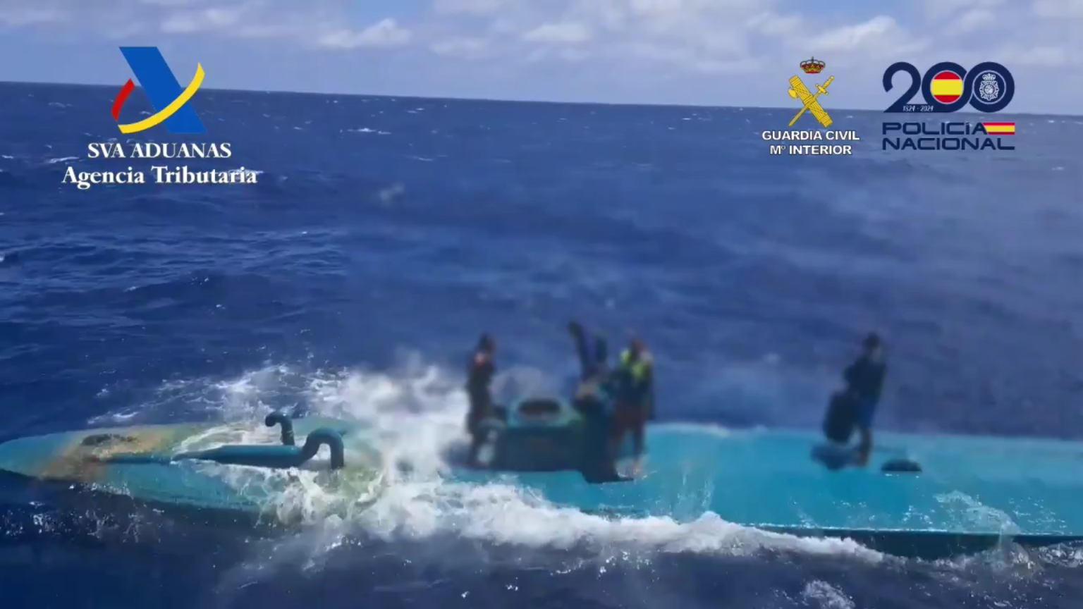 WATCH: Narco submarine 'carrying huge shipment of cocaine' is ...