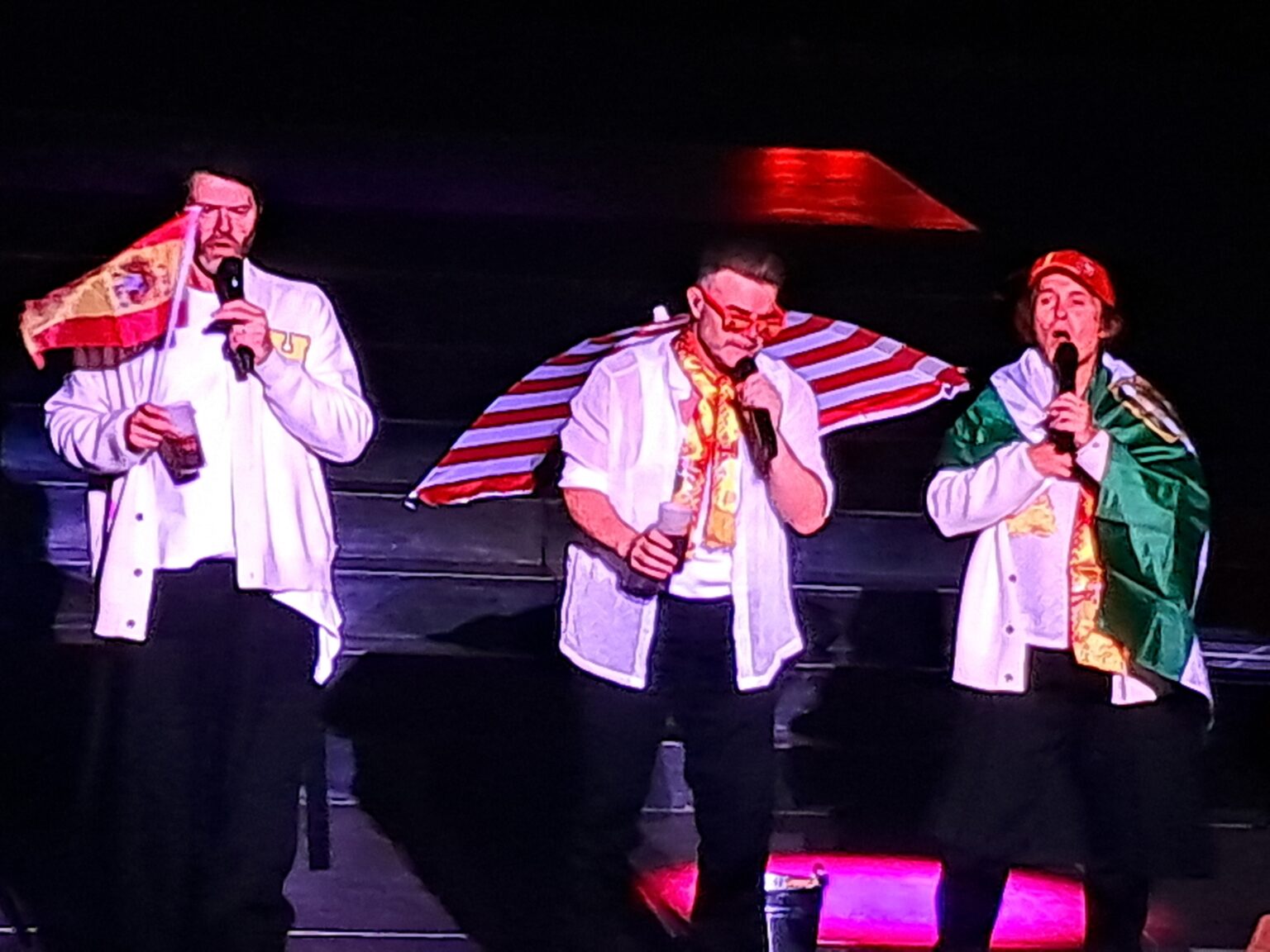 Take That traitors? Boy band wears Spanish flags and sips sangria ...