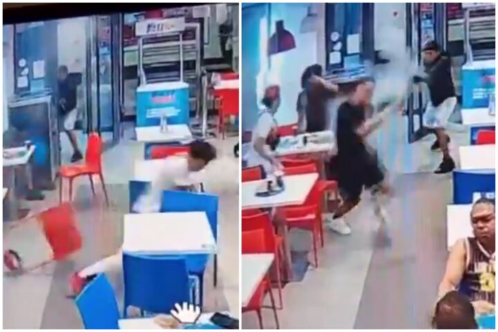 Shooting in Madrid: CCTV shows terrifying moment shotgun-wielding man ...