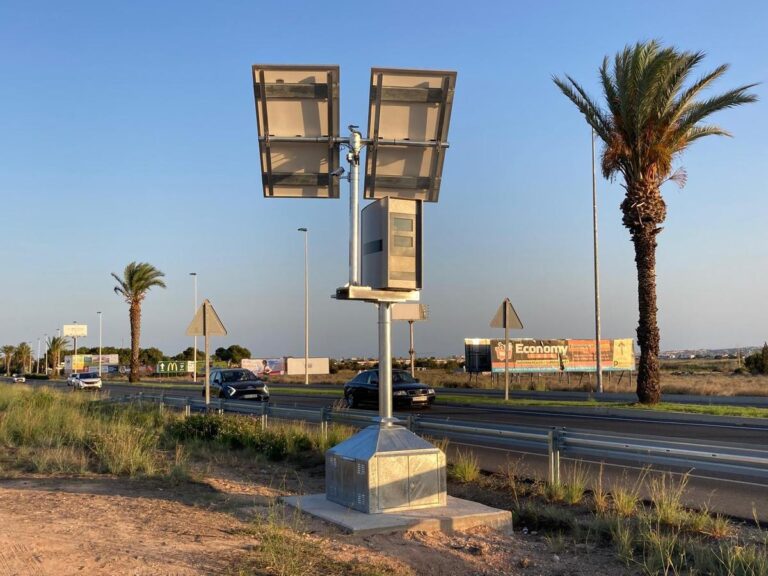 Super speed camera is installed on major road on Spain's Costa Blanca ...