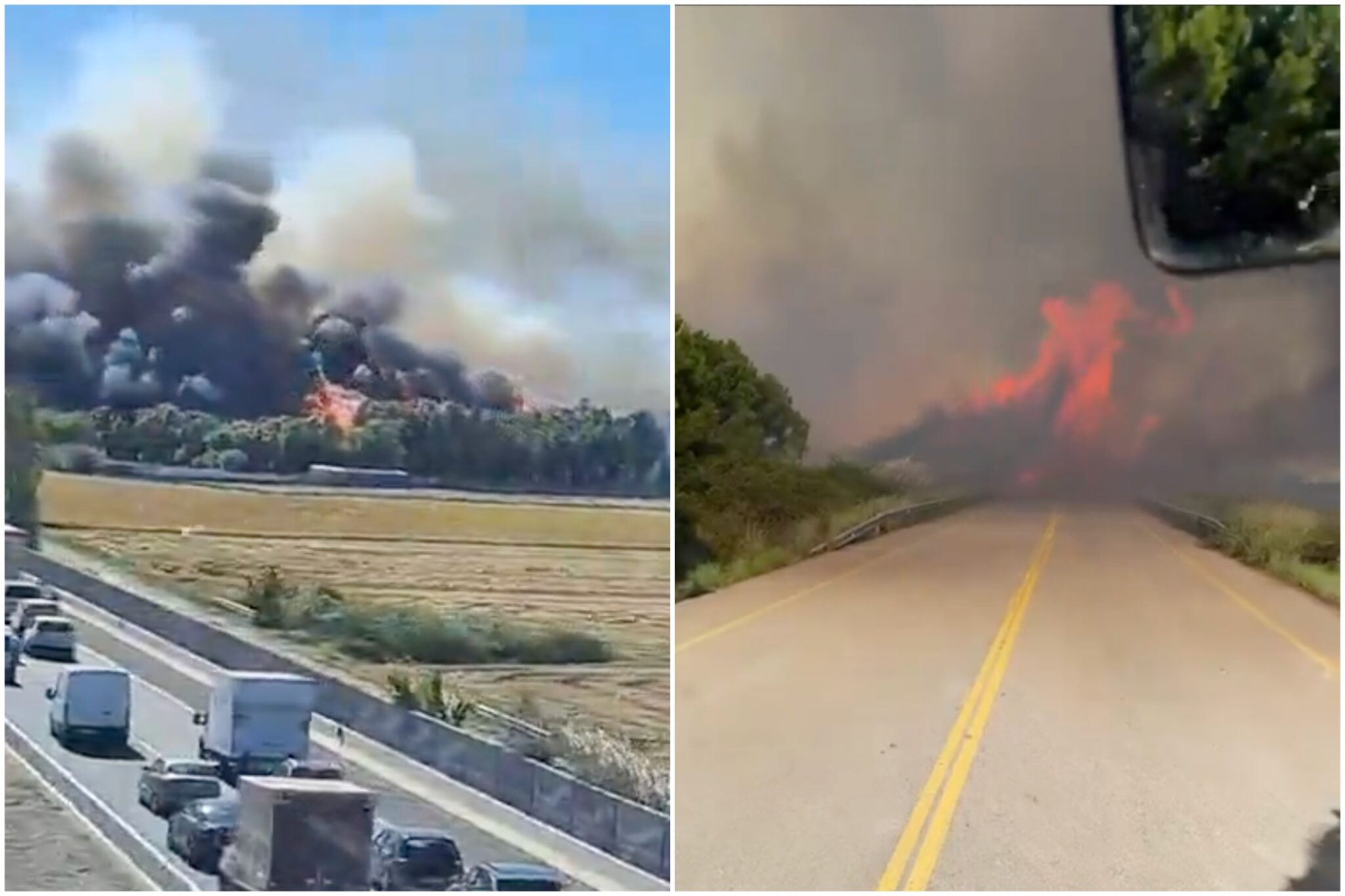 Watch: Huge fire takes hold in Spain's Valencia as inferno cuts off ...