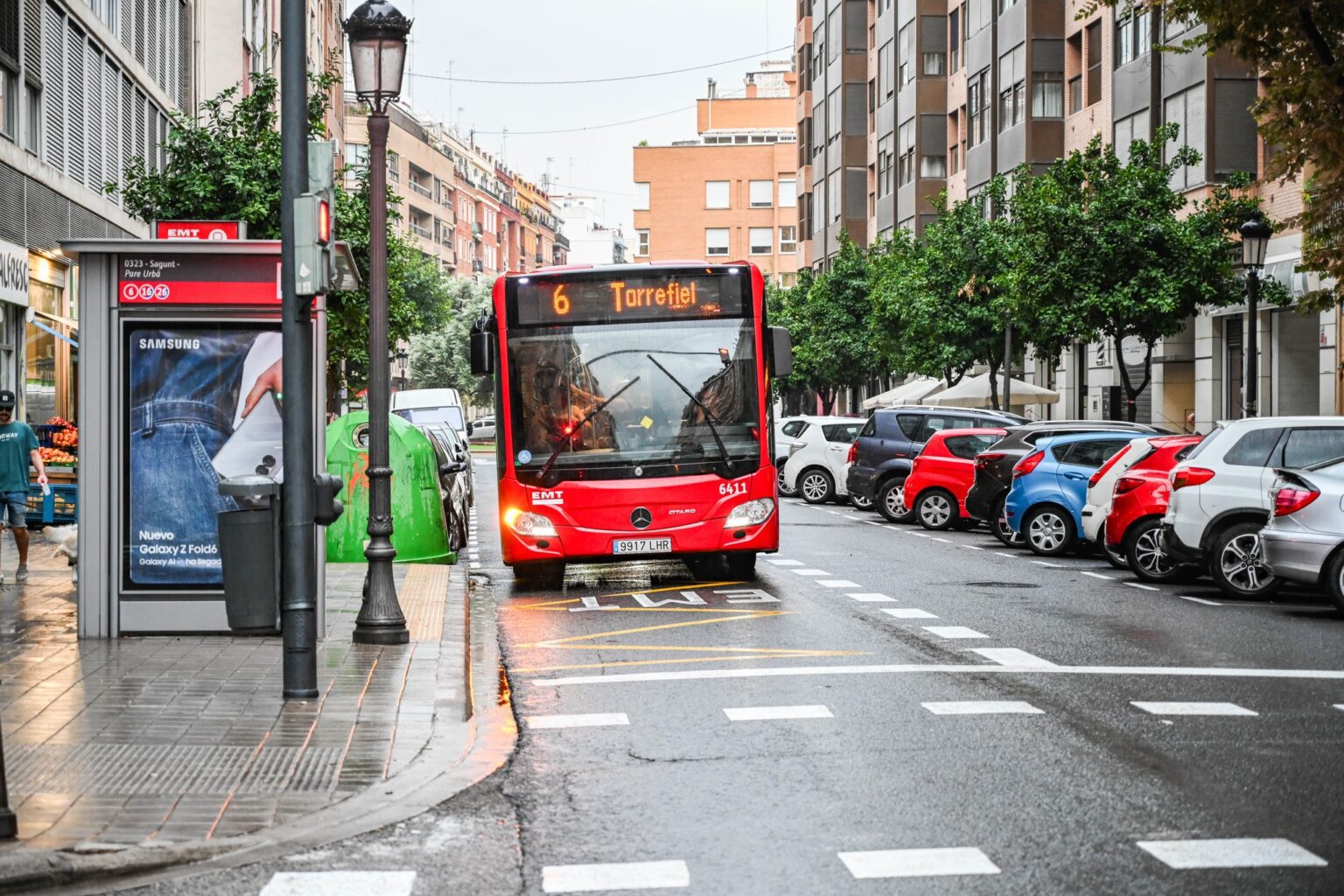 Shocked bus passengers and driver stop woman being assaulted by her ...
