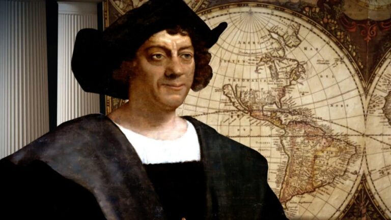 Why was Chistopher Columbus clapped in Irons 525 years ago?