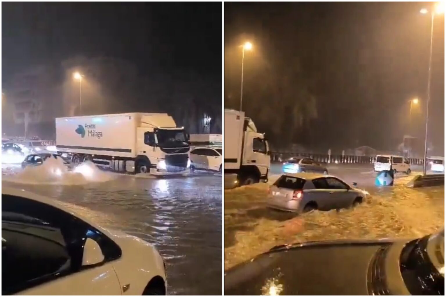Watch: Roads flood on Spain's Costa del Sol as Storm Berenice lashes ...