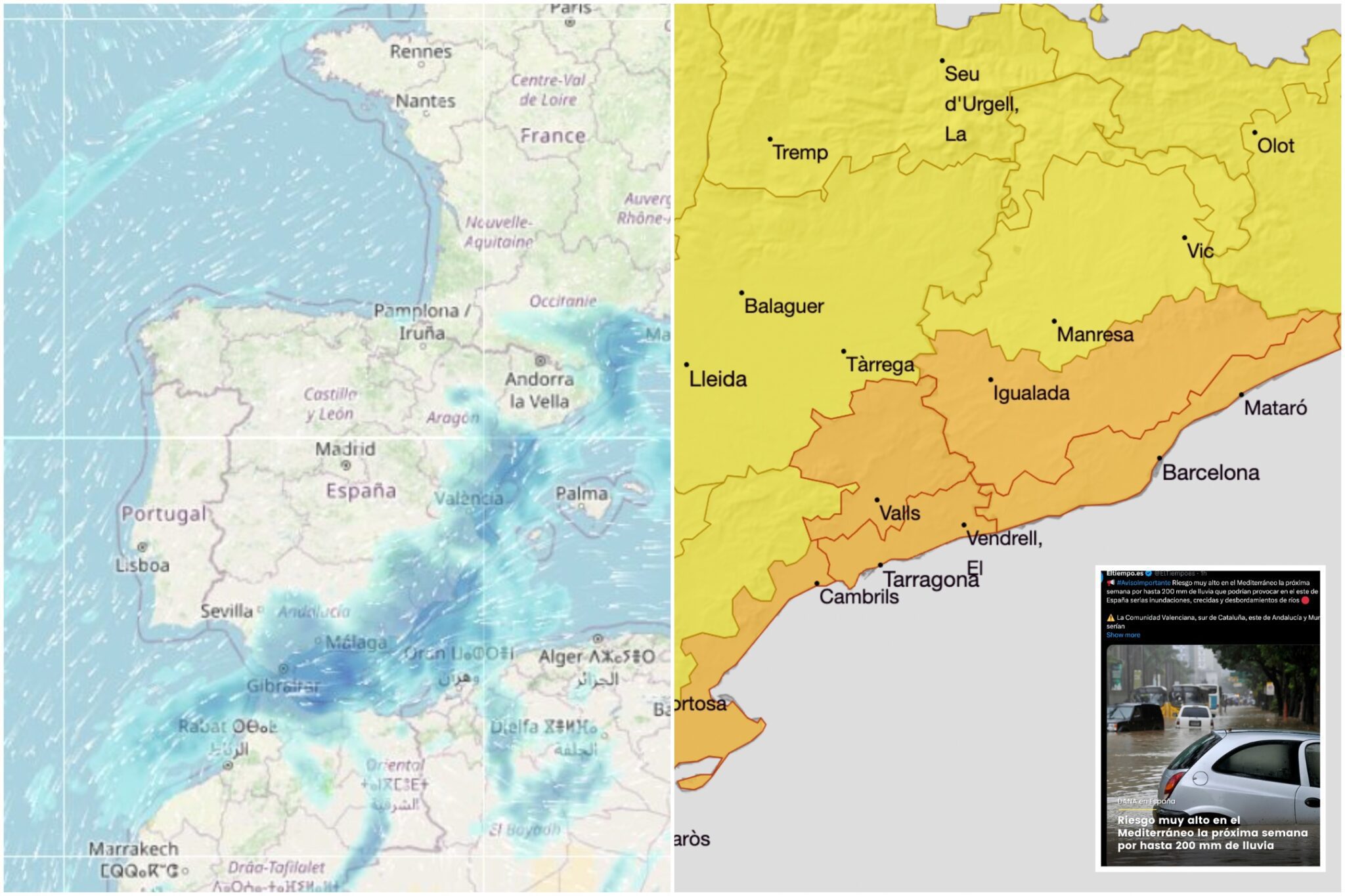 ‘Blood rain’ and storms to hit Spain this weekend as DANA weather front ...