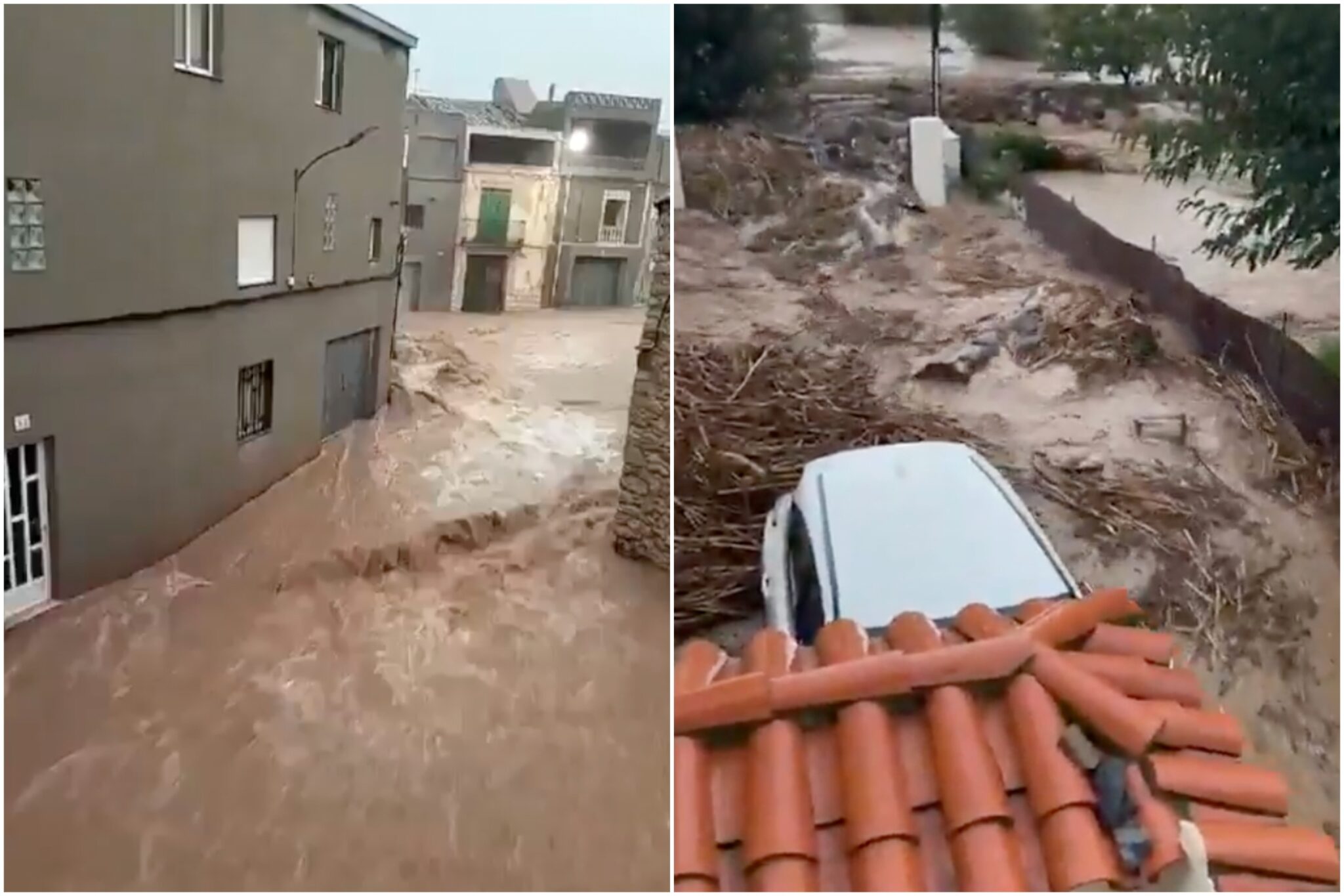 Watch: Natural park in Zaragoza is destroyed by floods as waterfalls ...