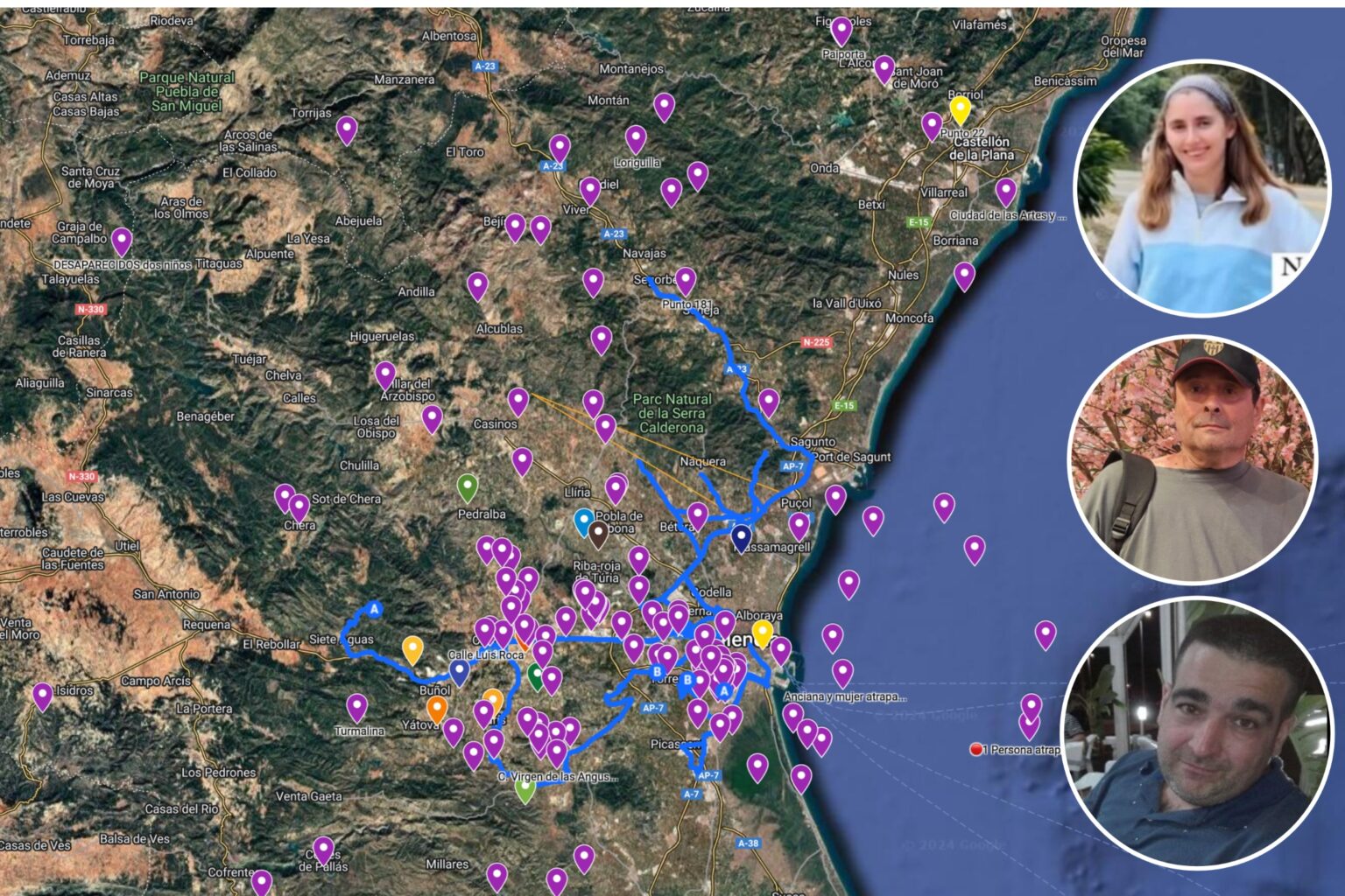 Interactive map of the missing in Valencia: Human toll of disaster is ...