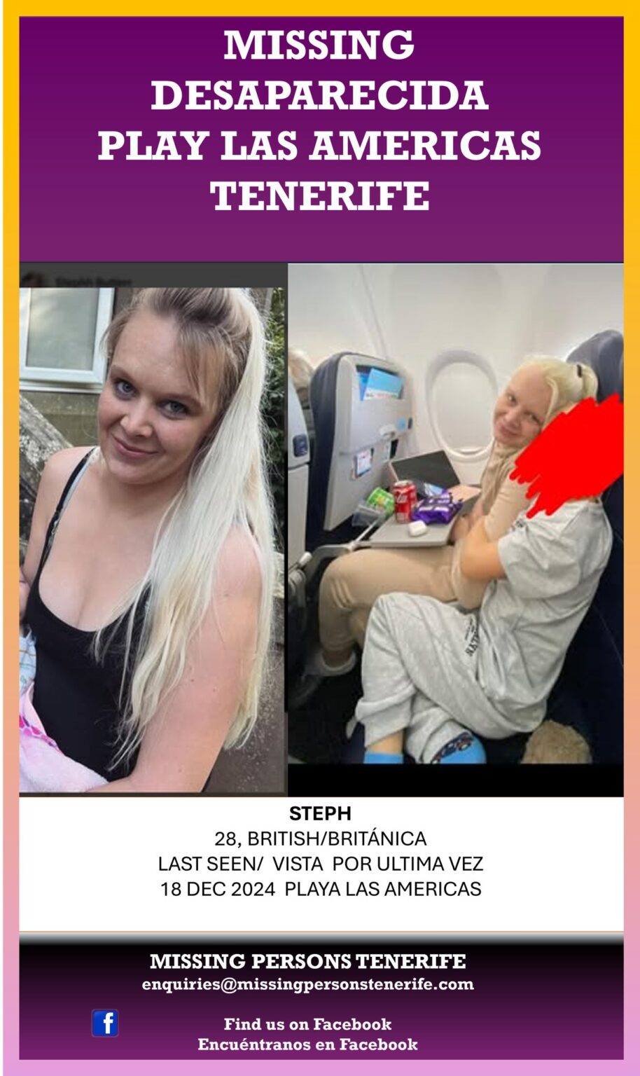 British tourist, 28, vanishes from Tenerife 'after argument at hotel': Family 'very concerned ...