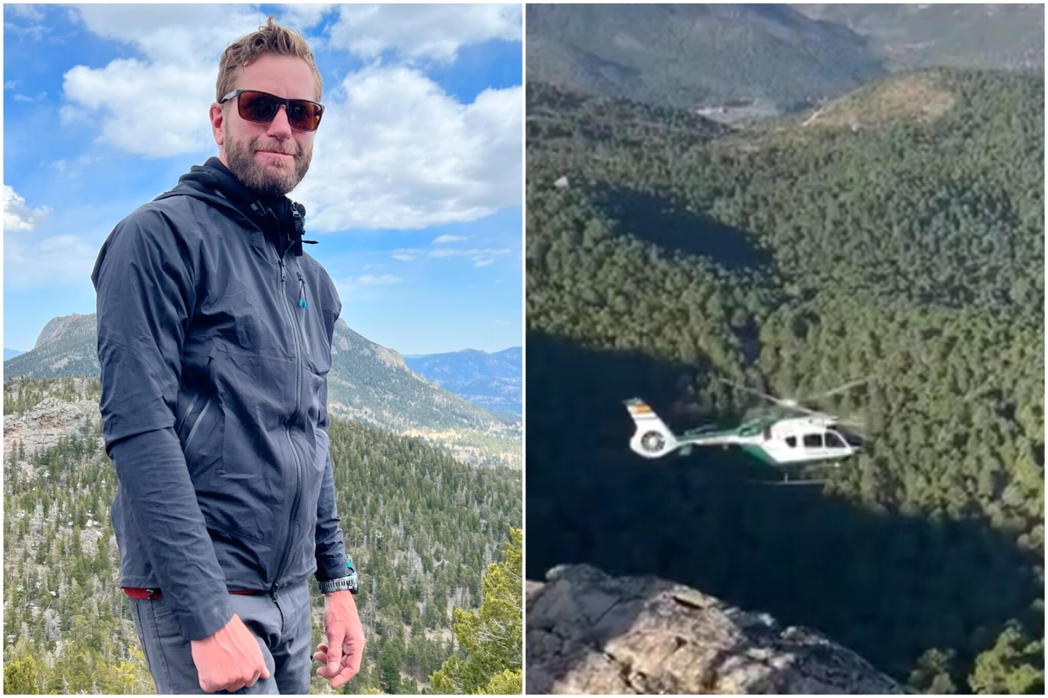 Watch: Helicopter searches for missing US cyclist and father-of-two in ...