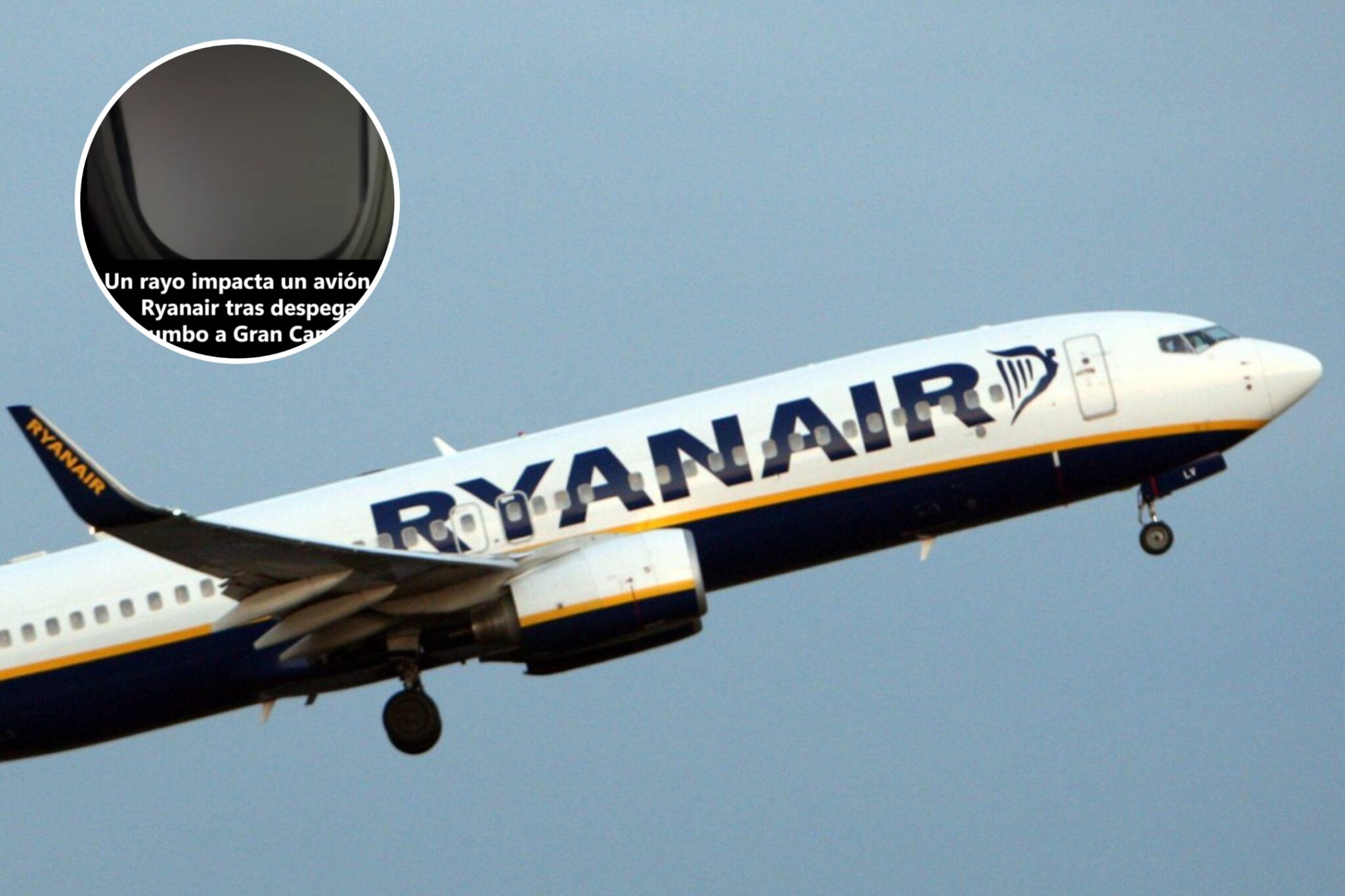 Watch: Terrifying moment Ryanair flight to Spain is struck by lightning ...