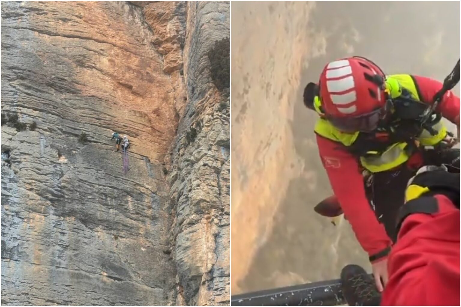 Watch: Incredible rescue operation in Spain after injured climber ...