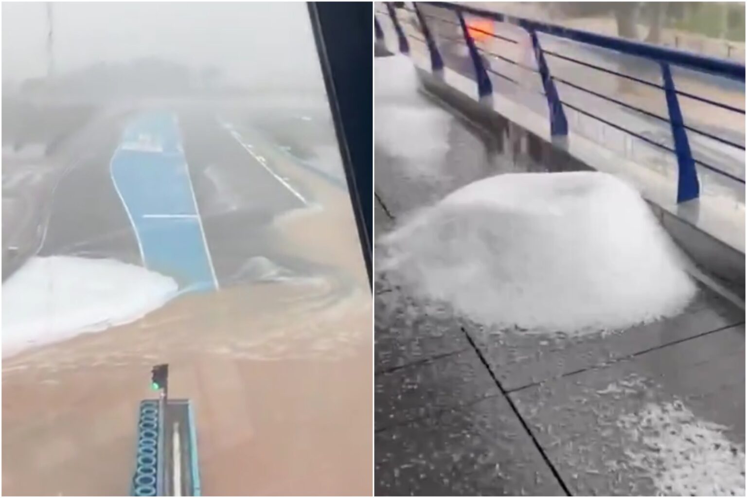 Watch: Weather chaos in Cadiz sees 40 people trapped in cars while ...