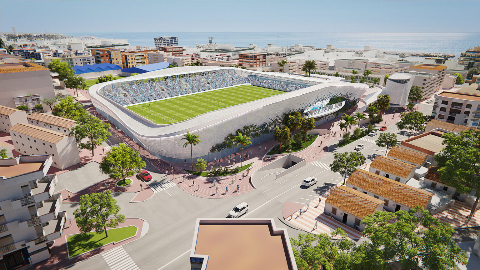 Marbella's flashy new 10,000 seater stadium takes another step forward ...