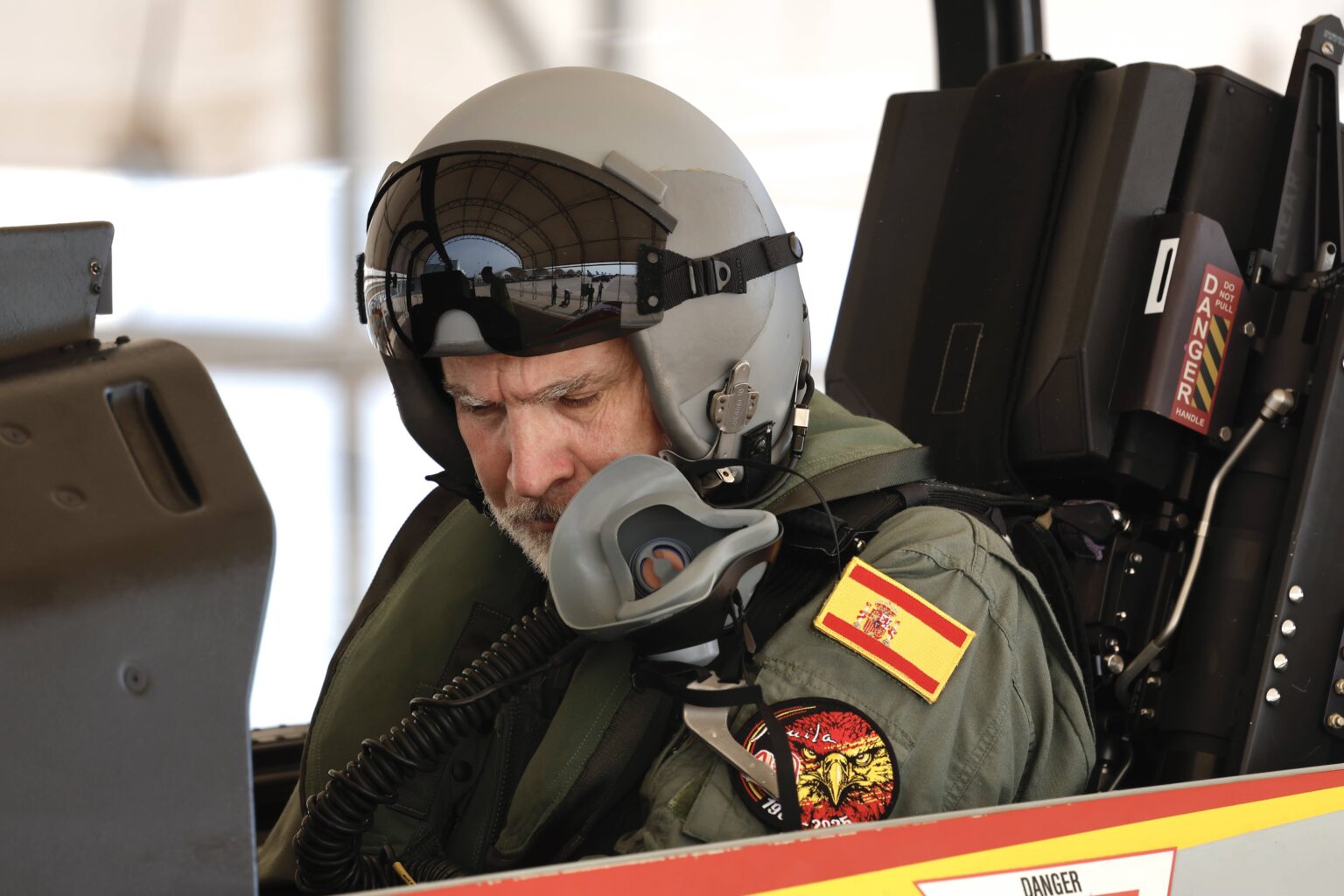 King Felipe tries out new plane which will be used by Spain's 'Eagle ...
