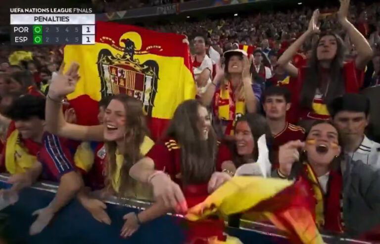 WATCH: Spanish commentator applauded for his reaction to fascist flag ...