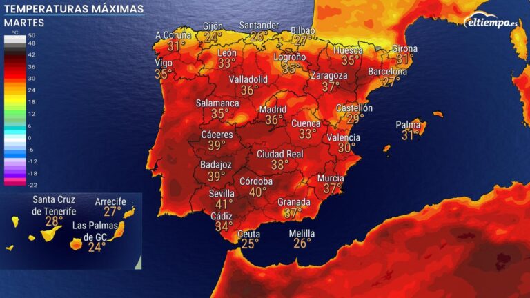 Weather alert across Spain: Andalucia to be roiled by 40C heat and ...