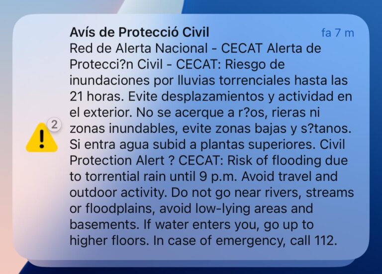 Red weather warning in Spain’s Catalunya: Emergency phone alert issued ...