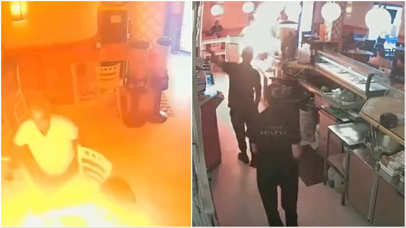 WATCH: Unbelievable moment man sets bar alight in southern Spain ...