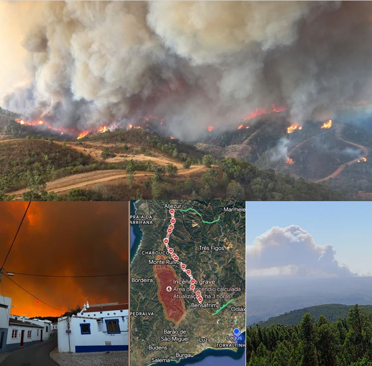 Huge fire breaks out near Portugal’s tourist hotspot Algarve