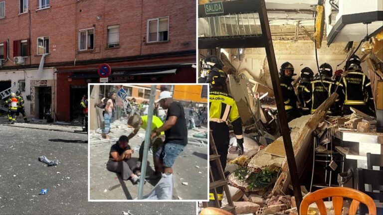 WATCH: Shocking scenes as explosion rips through bar in Madrid suburb ...