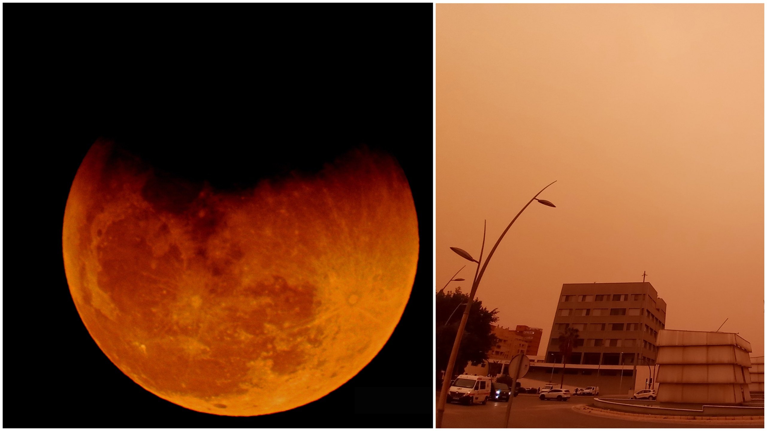 Spanish stargazers left disappointed as calima clouds out rare Blood Moon and total lunar ...