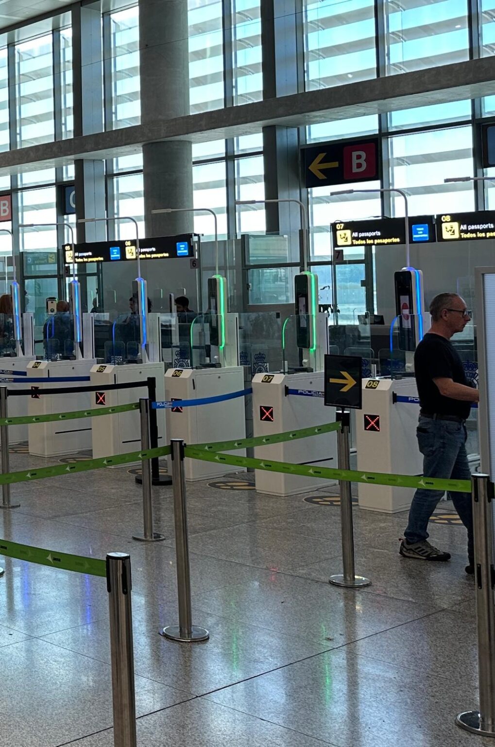 EES confusion for British passport holders at Malaga airport