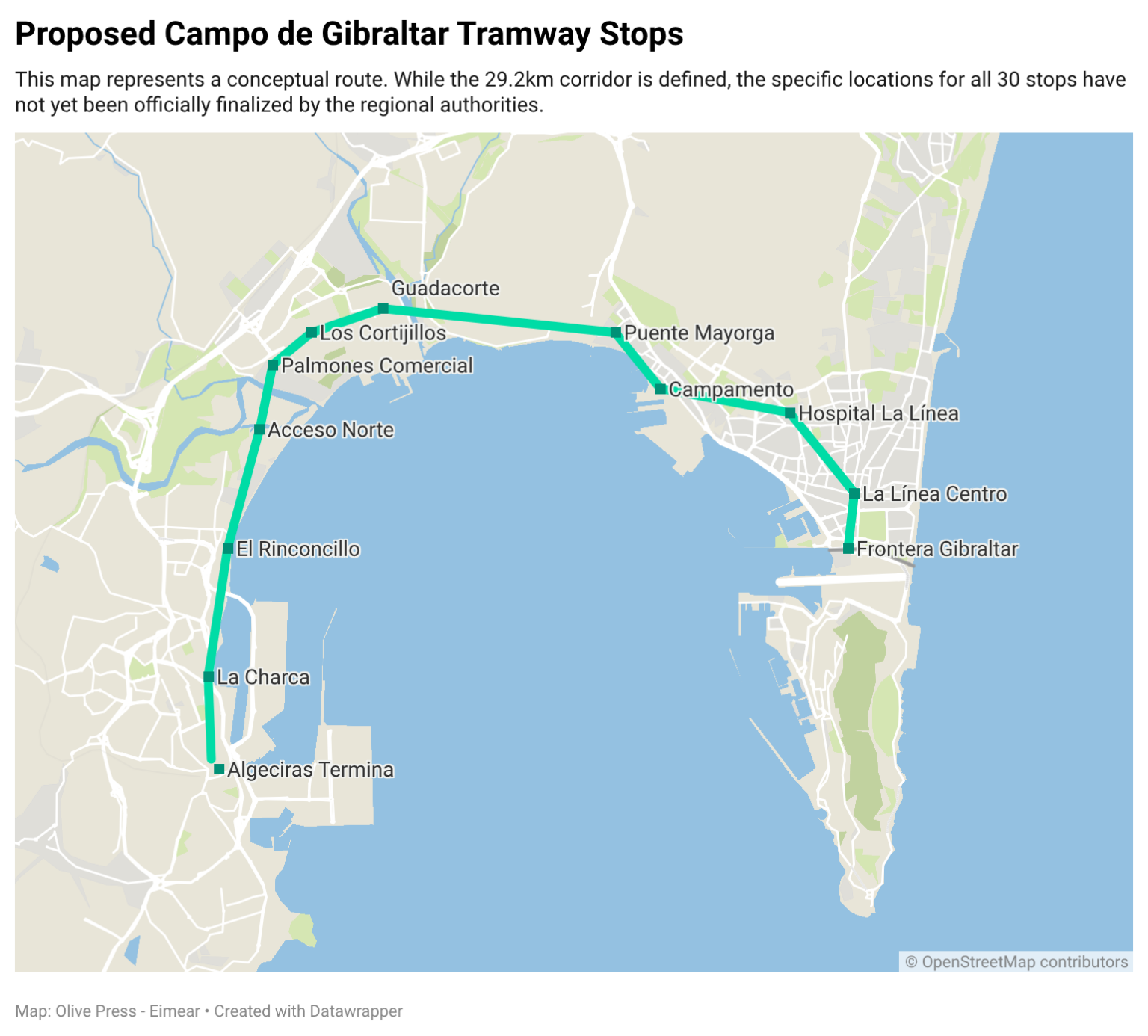 Tram or electric bus? New rapid transit planned around Gibraltar