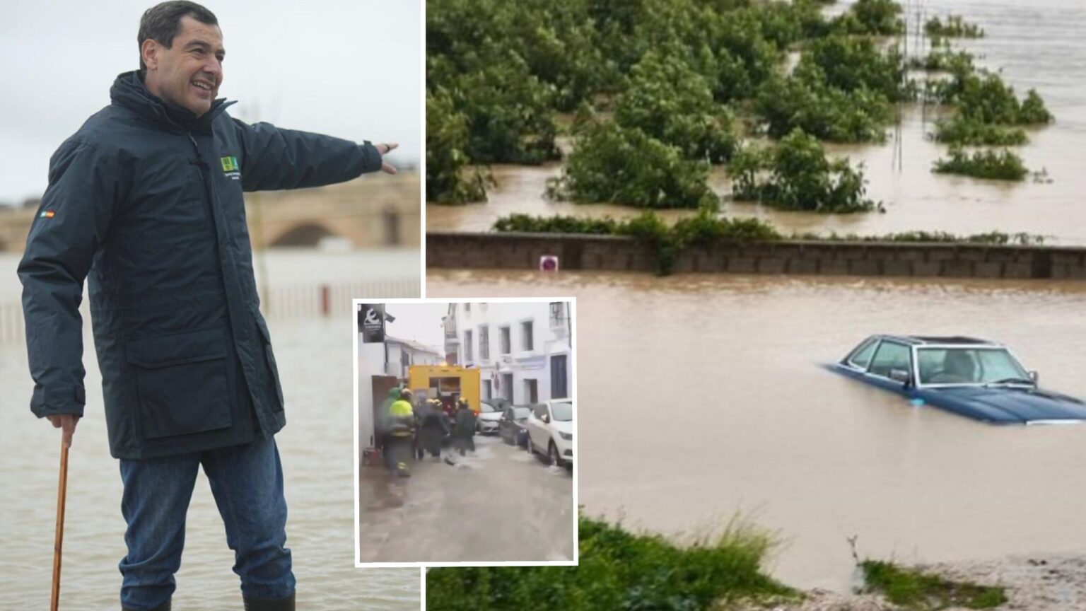 Granada flooding forces evacuations, towns cut off