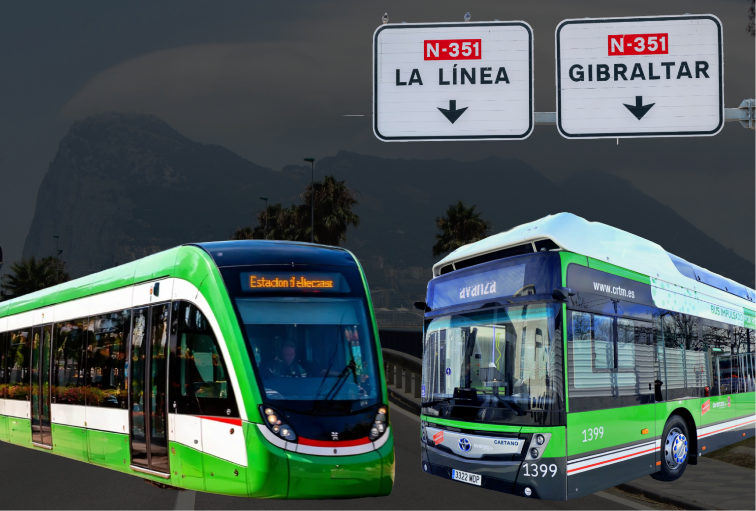 Tram or electric bus? New rapid transit planned around Gibraltar